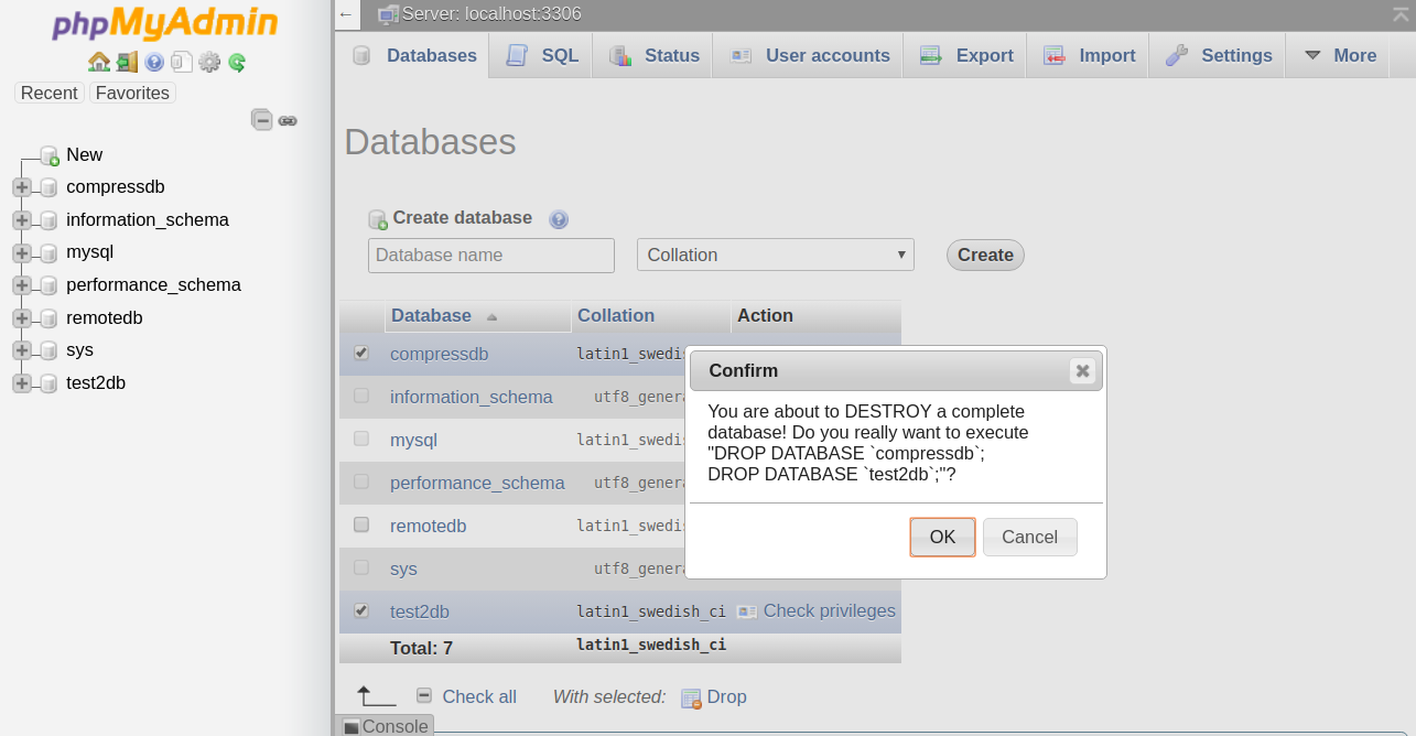 How To Delete Mysql Database Globo Tech