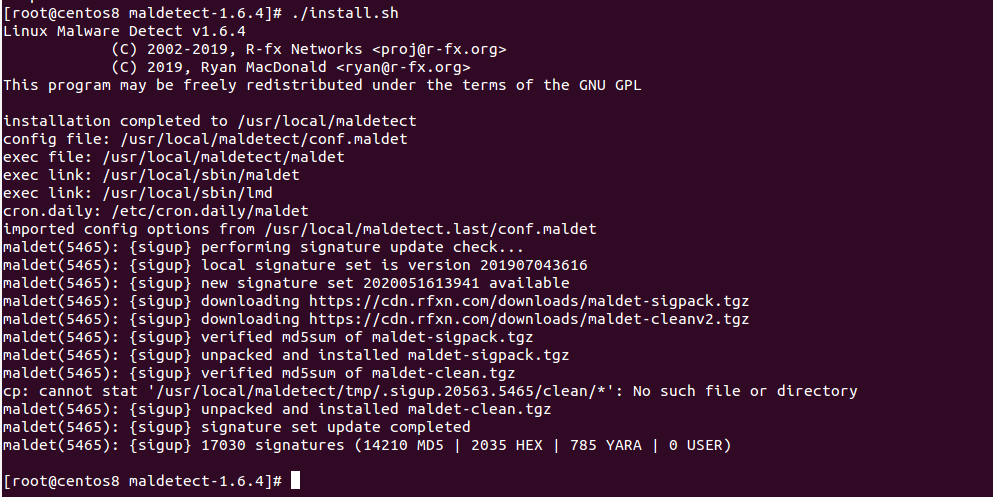 How To Install And Run Malware Scan With Maldet On Centos 8 Globotech 4496