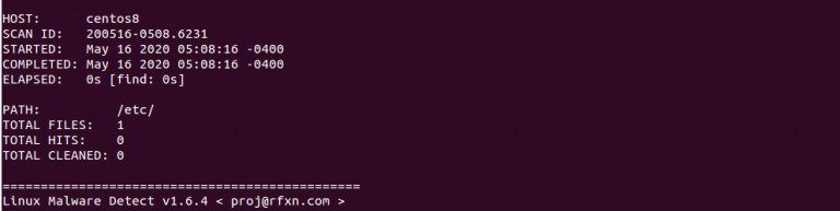 How To Install And Run Malware Scan With Maldet On Centos 8 Globotech